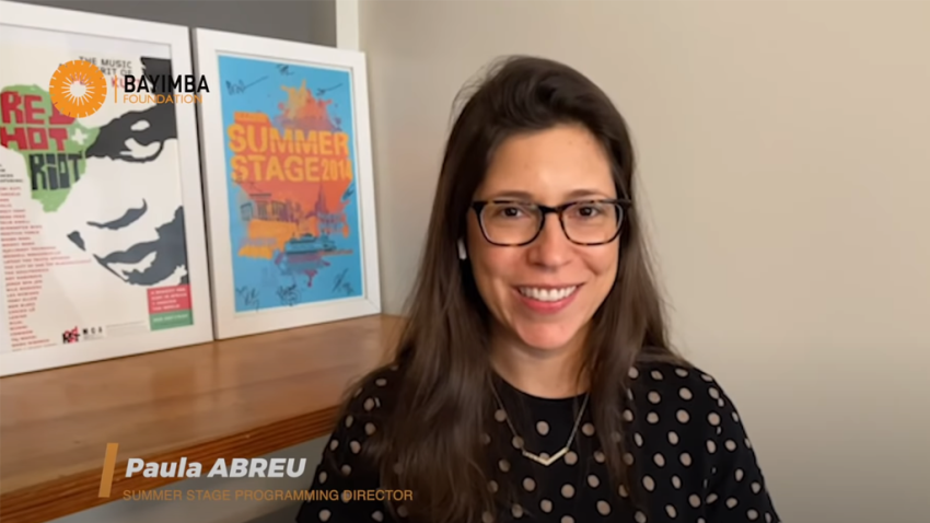 Paula Abreu ('12) Speaks at East African Performing Arts Market at SummerStage | NYU Steinhardt